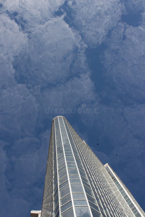 Mirror building stock image. Image of city, summer, clouds - 90440017