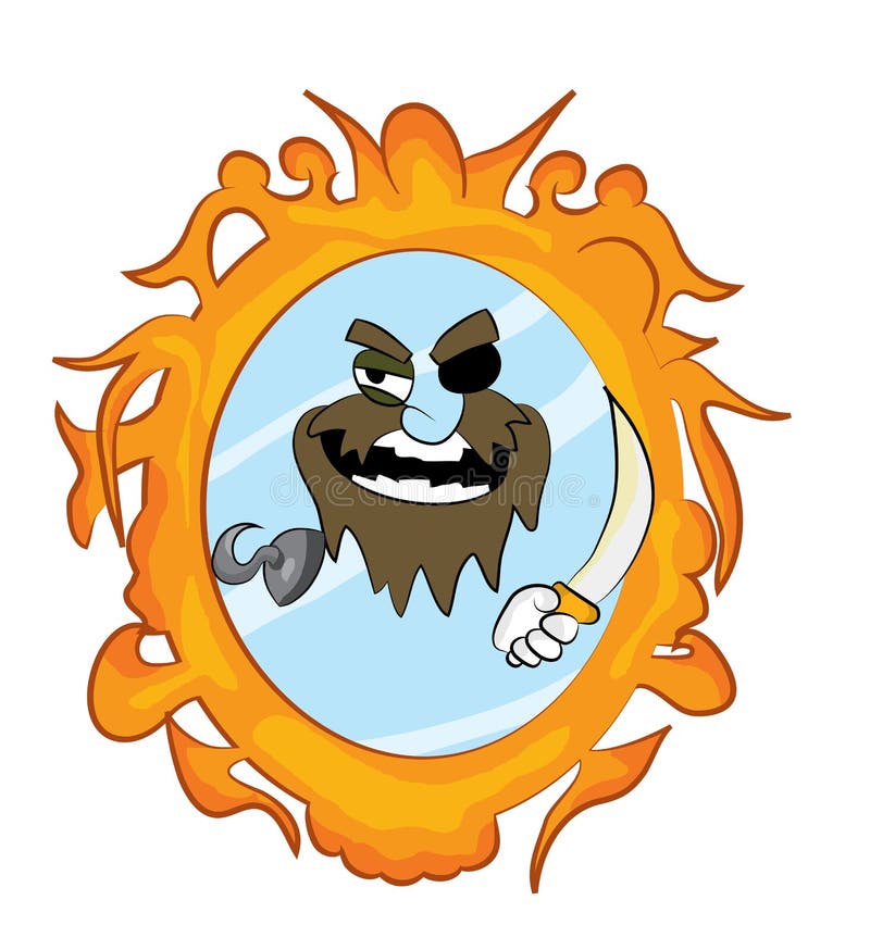 Mirror cartoon stock illustration. Illustration of isolated - 47930940