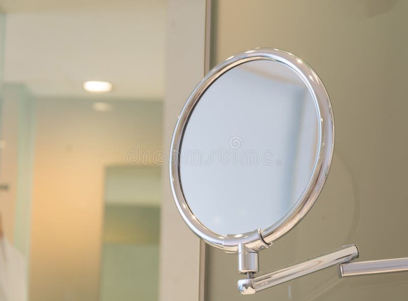 Mirror - circle shape stock photo. Image of metal, shape - 82112736