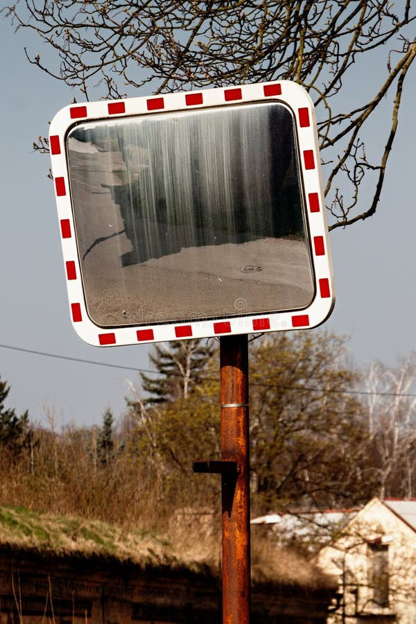 Mirror at the crossroads stock photo. Image of mirror - 52612440