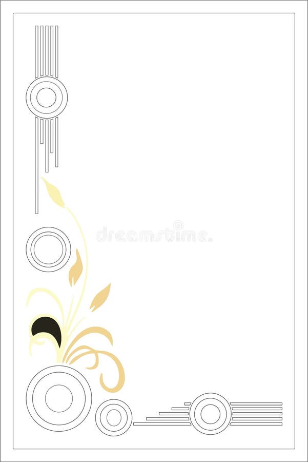 Mirror Design Border Cnc or Vinyle Cutting Vector Stock Vector ...