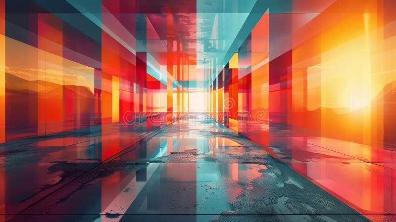 Mirror Dimension in 35 Frames, Minimalist Digital Abstraction, Room for ...