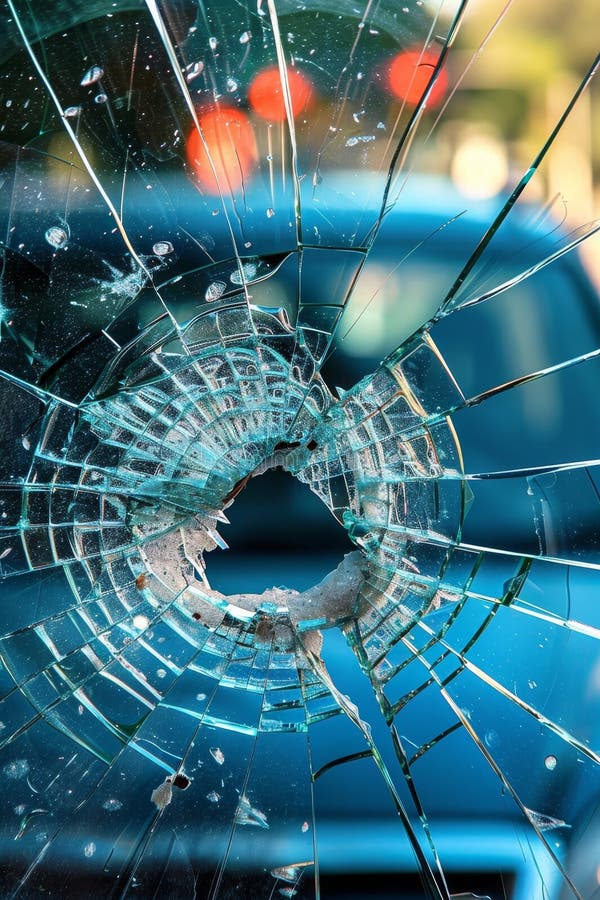 Mirror Displaying Prominent, Clearly Visible Cracks on Its Damaged ...