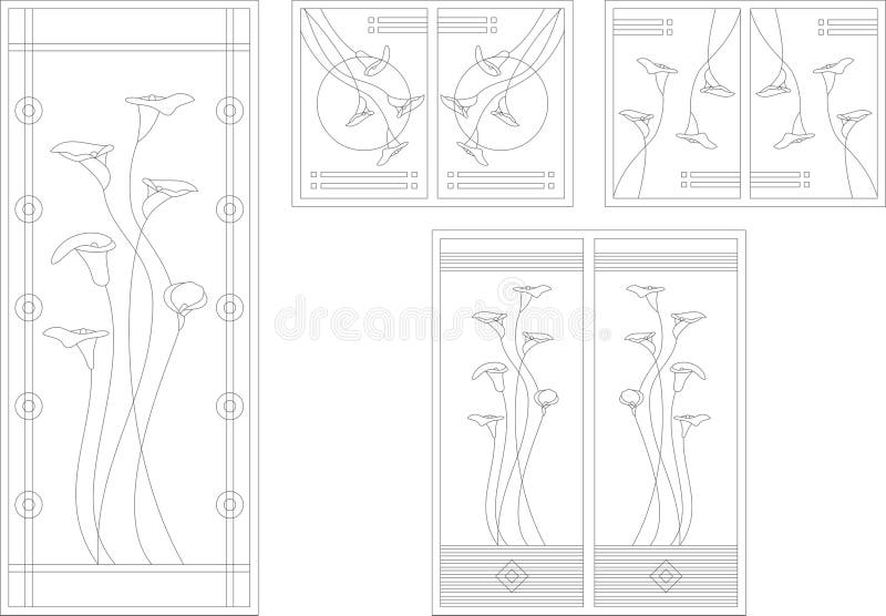 Mirror Door Partition Kitchen Shutter Glass Design and MDF Cutting ...