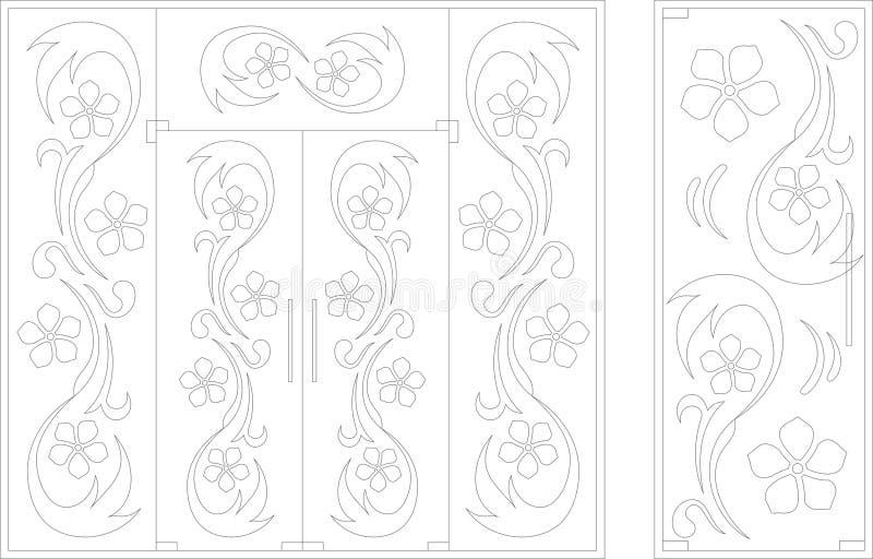 Mirror Door Partition Kitchen Shutter Railing Glass Design and MDF ...