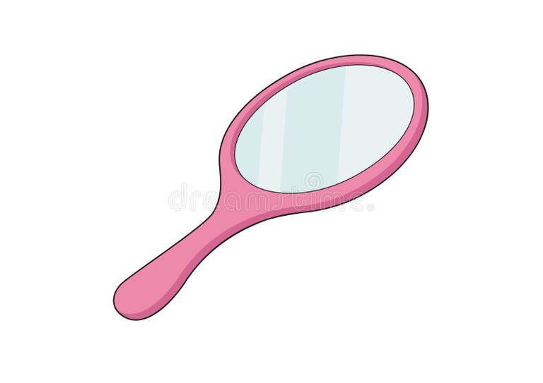 Pink Hand Mirror Icon Cartoon Style Stock Illustrations – 118 Pink Hand ...