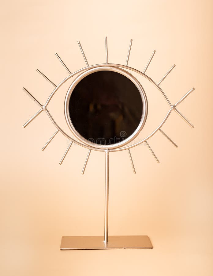 Mirror in Eye Shape. Modern Accessory for Home Interior and Decor in ...