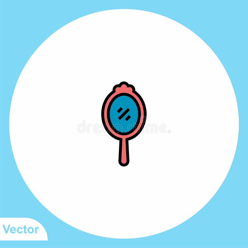 Mirror Flat Vector Icon Sign Symbol Stock Illustration - Illustration ...