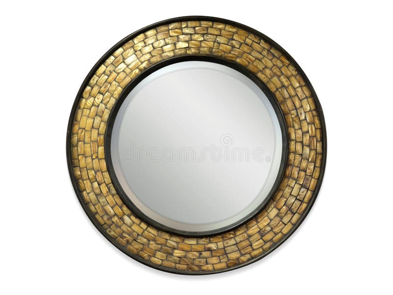 Mirror Frame Isolated from Background Stock Photo - Image of decoration ...