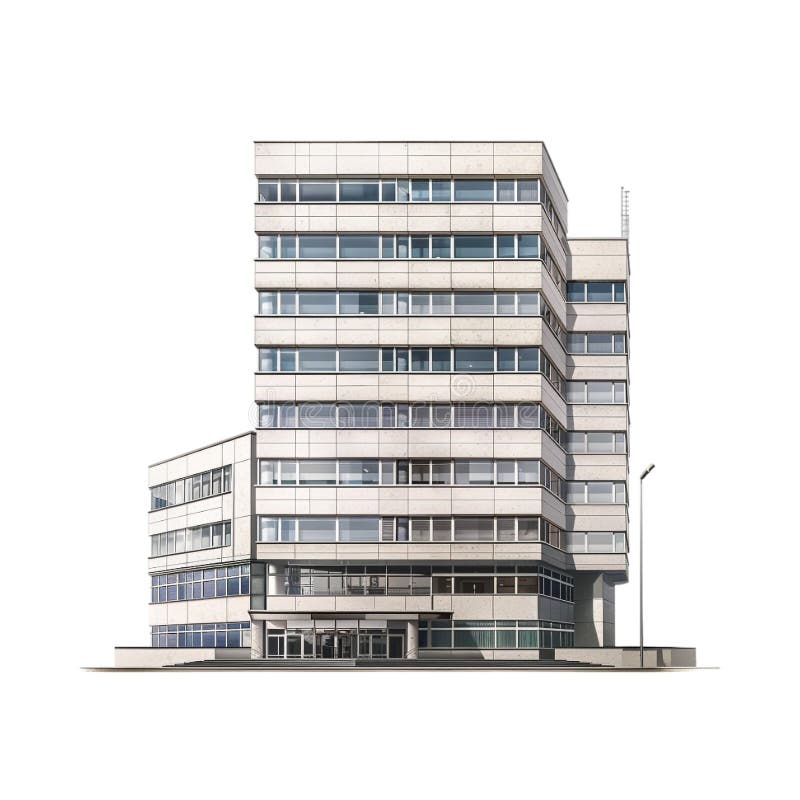 Mirror Glass Office Building Luxury on Transparent Background - Ai ...