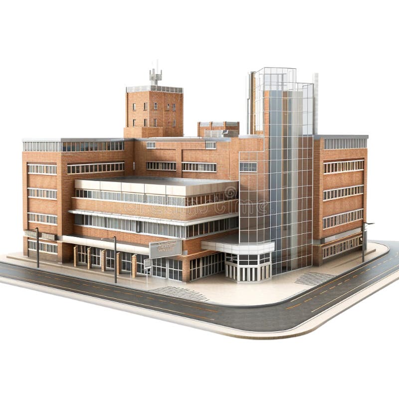 Mirror Glass Office Building Luxury on Transparent Background - Ai ...