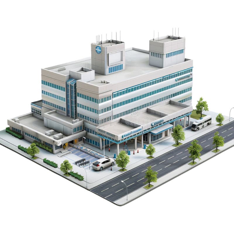 Mirror Glass Office Building Luxury on Transparent Background - Ai ...