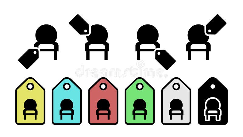 Mirror with Mirror Glyph Vector Icon in Tag Set Illustration for Ui and ...