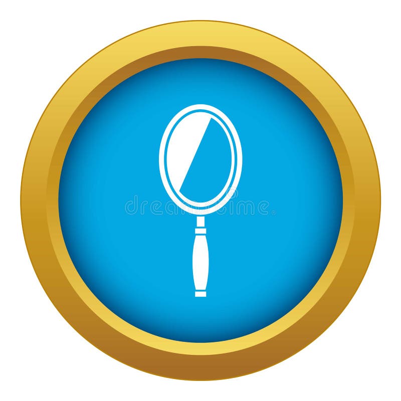 Mirror Icon Blue Vector Isolated Stock Vector - Illustration of elegant ...