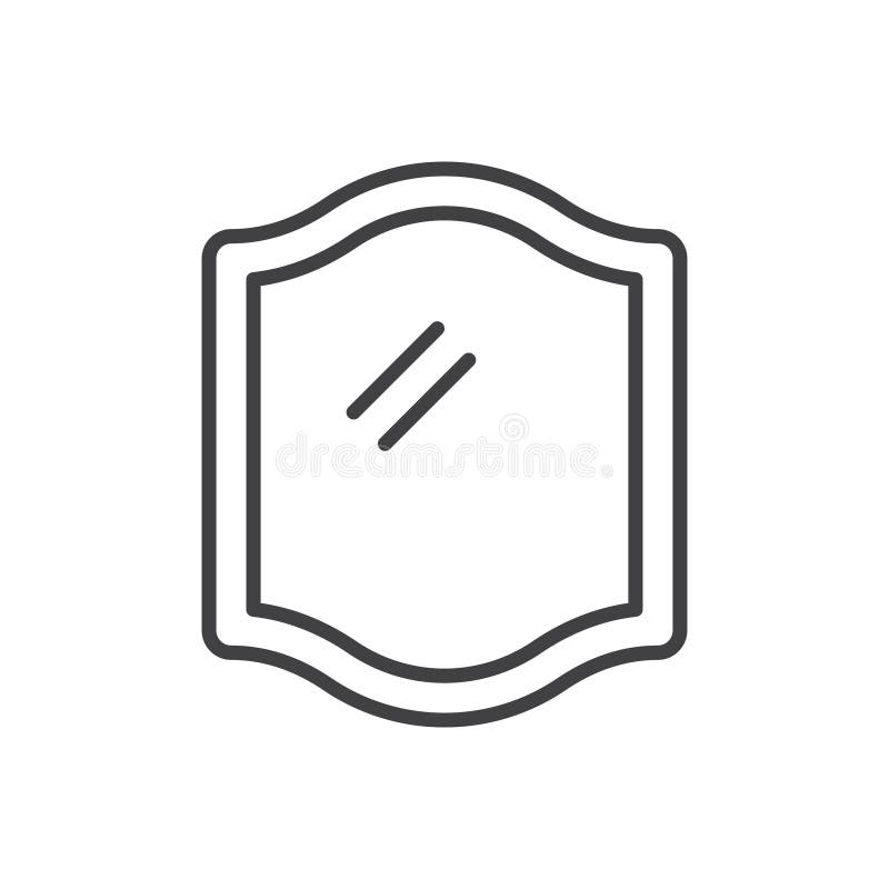 Mirror Icon stock illustration. Illustration of design - 374809603