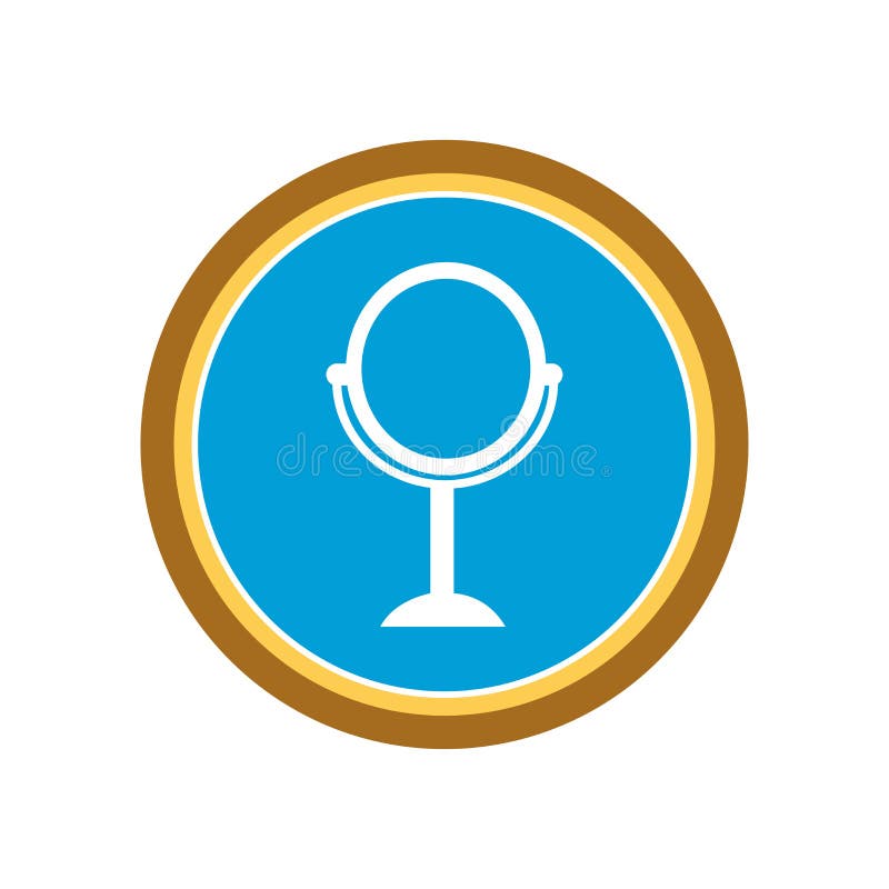 Mirror Icon. Vector Illustration Stock Illustration - Illustration of ...