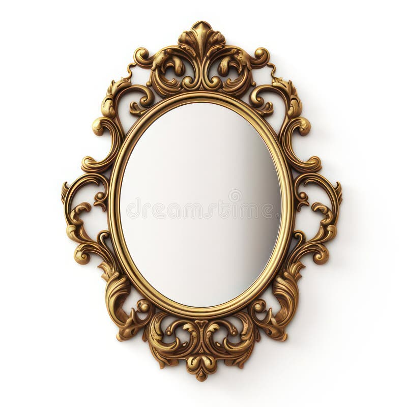 Mirror Isolated on White Created with Generative AI Stock Photo ...