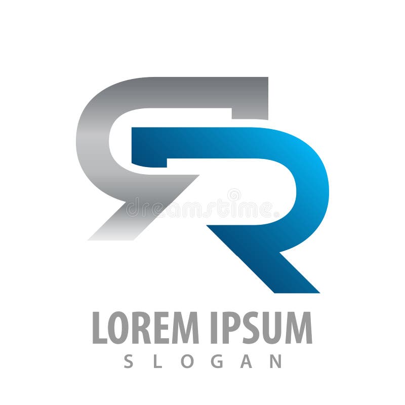 Mirror Letter R Concept Design. Symbol Graphic Template Element Vector ...