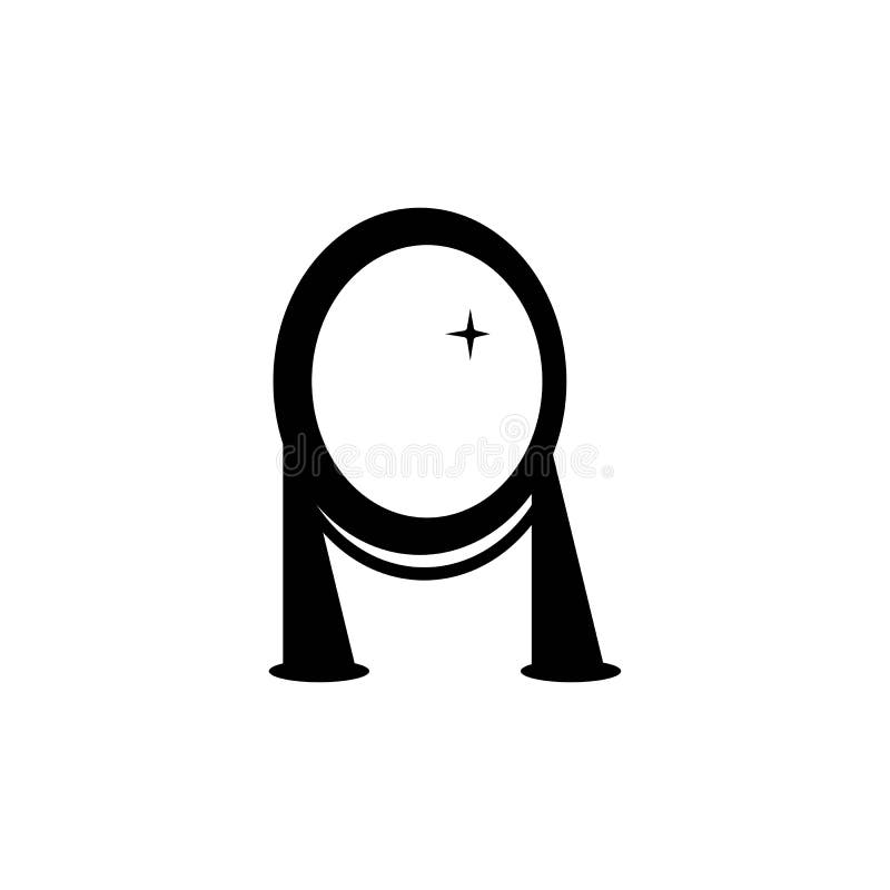 Mirror logo stock vector. Illustration of decor, vector - 194265593