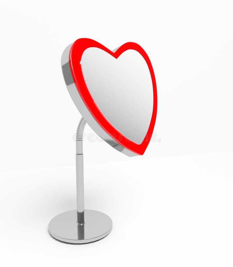Mirror of love stock illustration. Illustration of mirror - 22470135