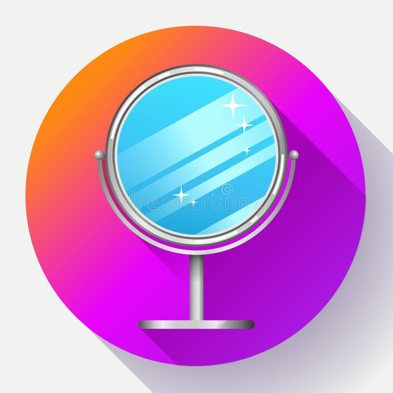 Mirror for make up stock vector. Illustration of aroma - 119979378