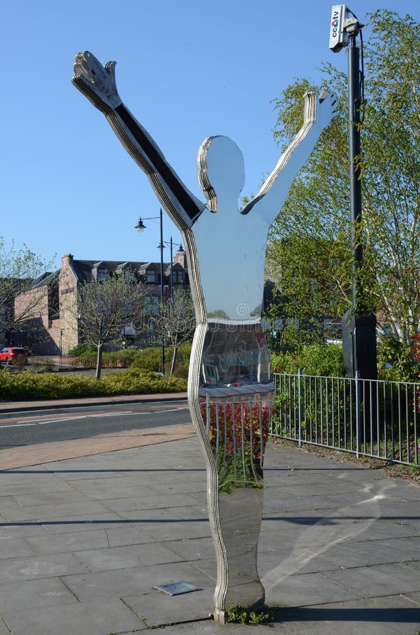 Mirror Man stock photo. Image of pose, decoration, statue - 72804674