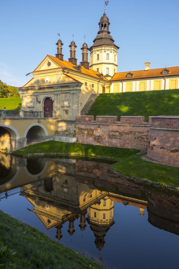Mirror medieval castle stock image. Image of slender - 81279883
