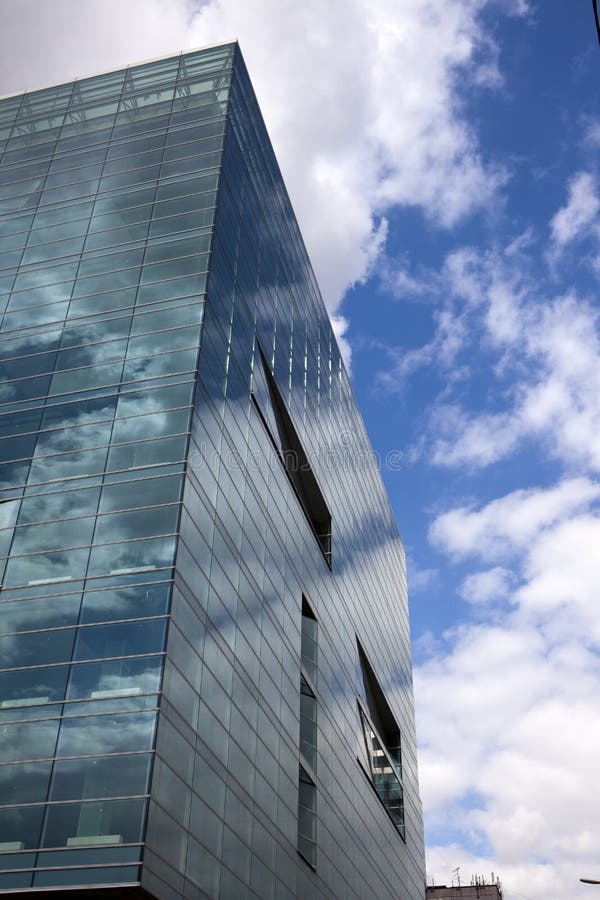 Mirror modern building stock photo. Image of cloud, blue - 19314848