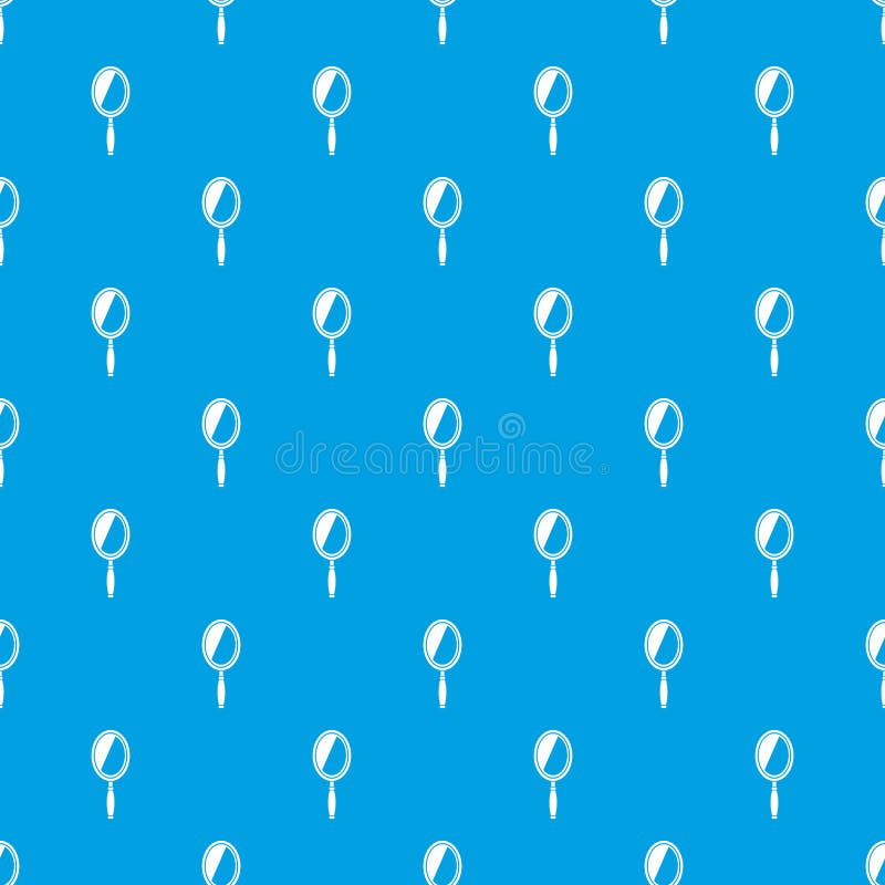 Mirror Pattern Seamless Blue Stock Vector - Illustration of object ...