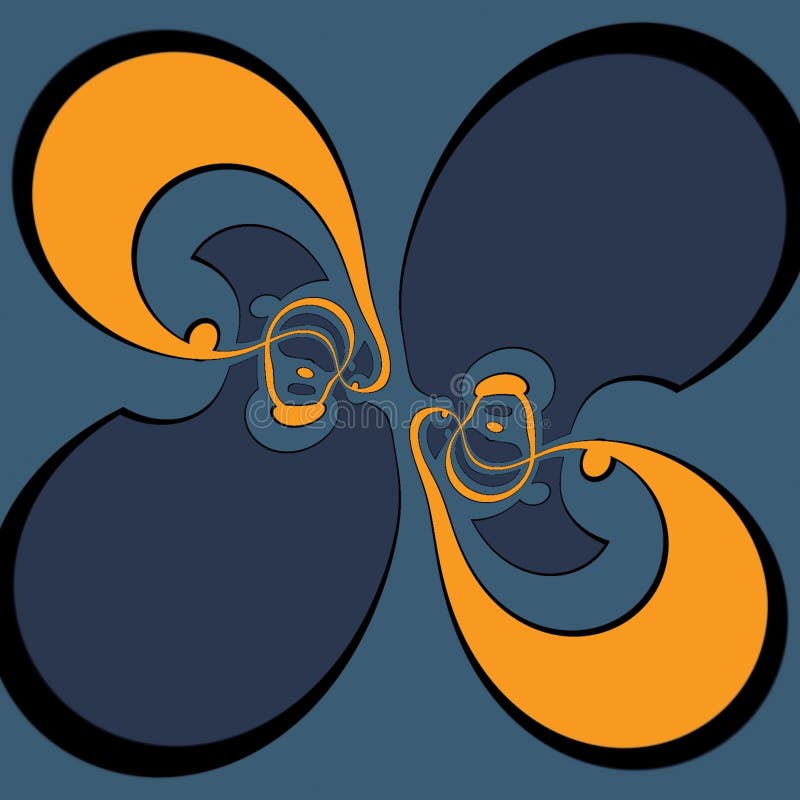 Mirror Pattern Shape Background with Abstract Art Style Stock ...