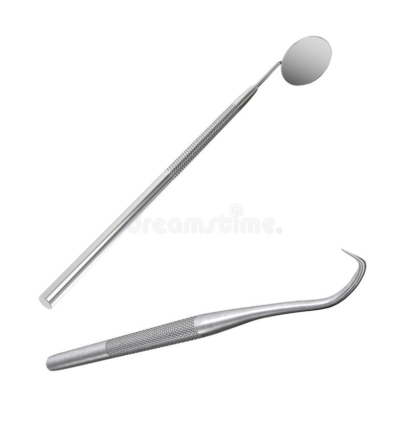 Mirror, and Probe , Isolated Stock Photo - Image of care, dentist ...