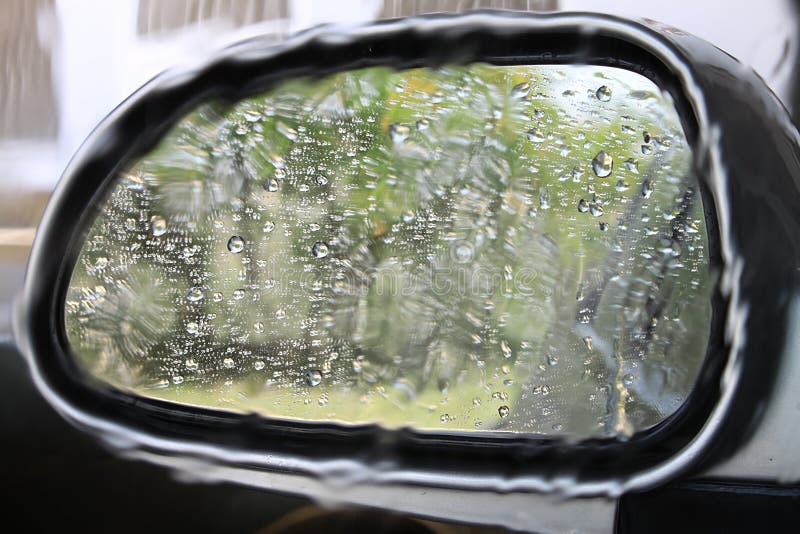 Mirror and Rain stock photo. Image of glass, drop, weather - 140113604