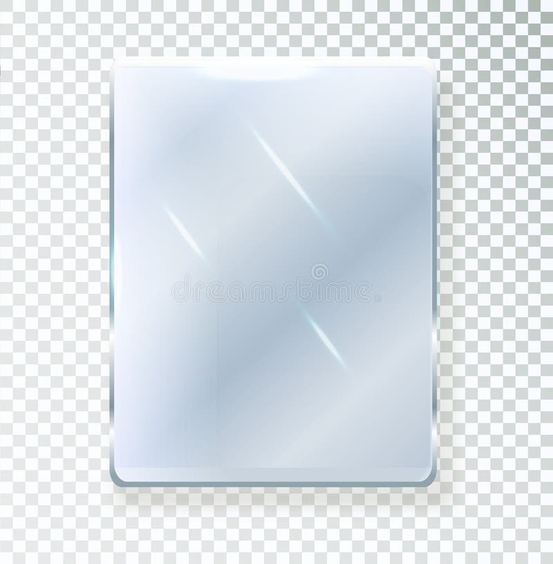 Mirror is Rectangular Insulated. Realistic Rectangular Mirror Frame ...