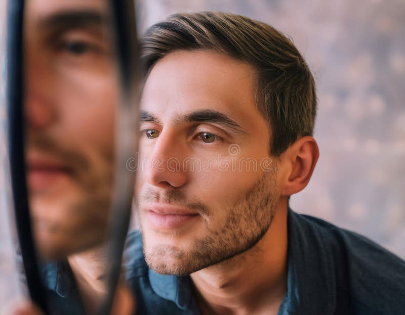 Mirror Reflecting a Person S Face, Symbolizing Reflection, Self ...