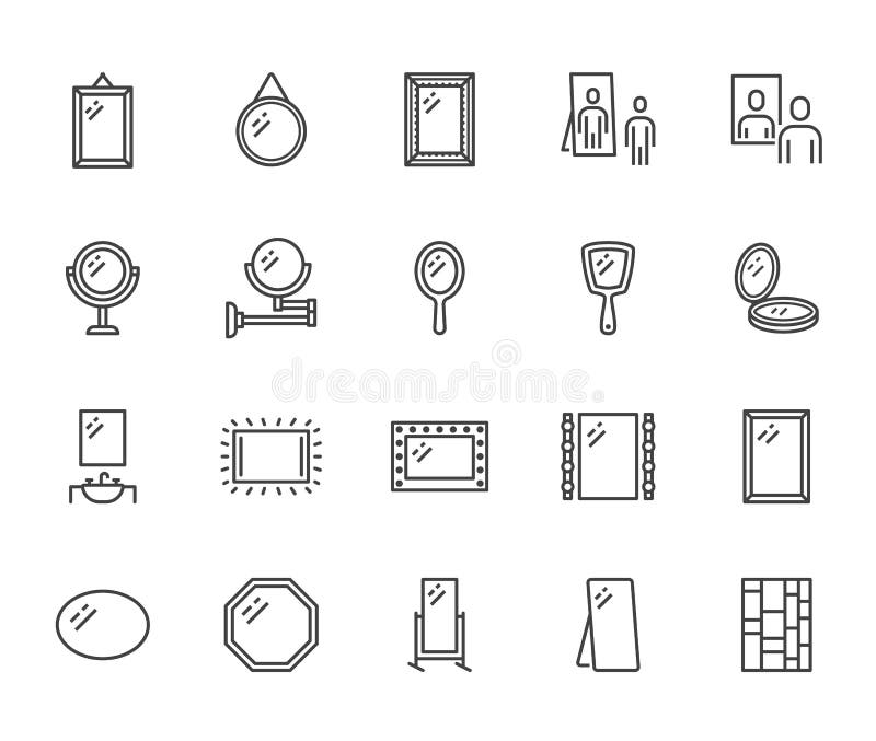 Rectangular Mirrors Stock Illustrations – 116 Rectangular Mirrors Stock ...