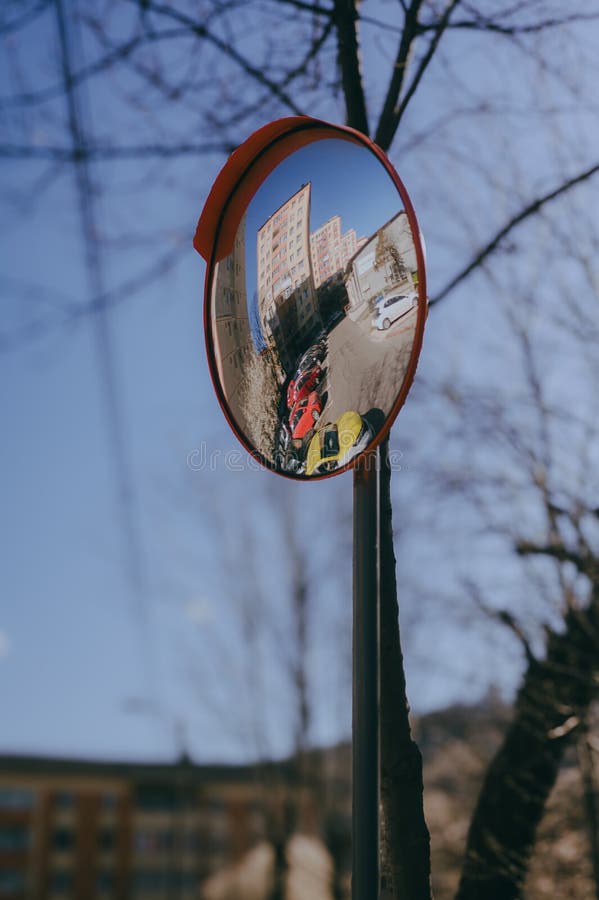 Mirror with a Reflection on the Ground Stock Image - Image of mirrored ...