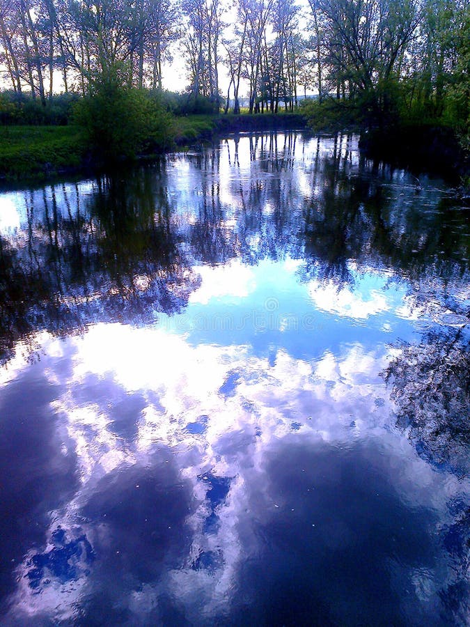 Mirror stock image. Image of ukraine, cloud, spring, mirror - 54818991