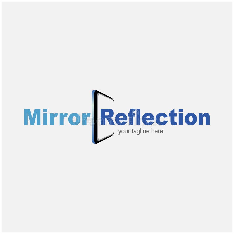 Mirror Reflection symbol. stock vector. Illustration of abstract ...