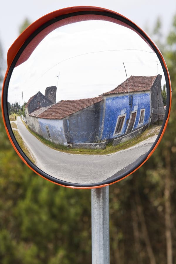 Mirror Reflection of the Transit Stock Photo - Image of reflex, sign ...