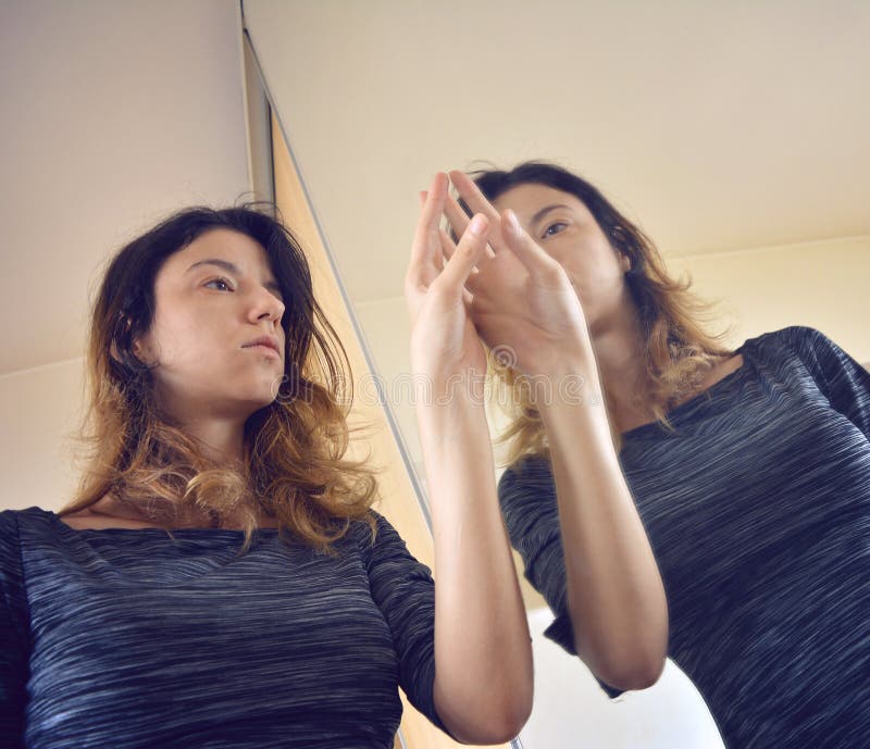 Mirror reflection stock photo. Image of beauty, life - 83903000