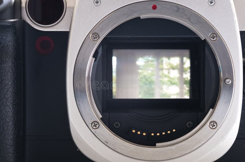 Mirror Sensor Inside Dslr Camera without Lens View Stock Image - Image ...
