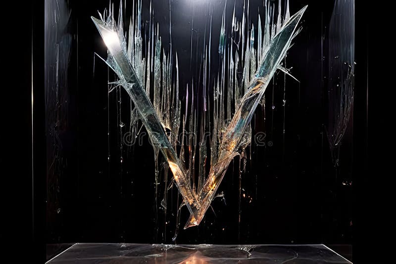 Mirror Shard Cascade Splattera Splatter that Forms a Cascading S Stock ...