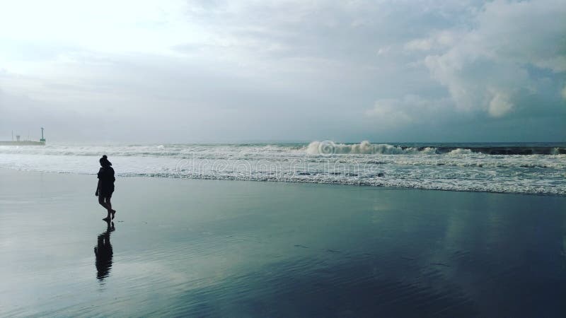 The Shadow Walking Around at the Beach Stock Photo - Image of travel ...