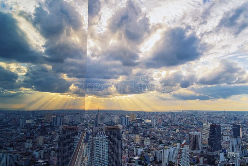 Mirror and sky stock image. Image of building, cities - 32055765