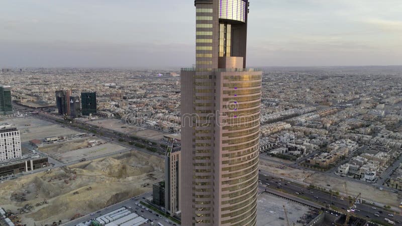 Mirror Skyscraper with Open Aria in the Middle Saudi Arabia Riyadh ...