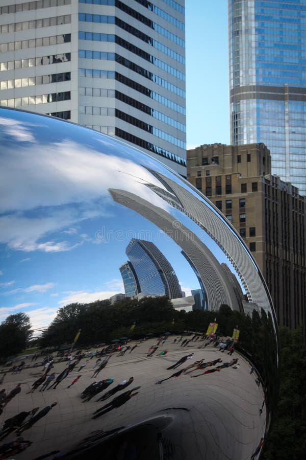 Mirror the Skyscrapers, Vertical Editorial Stock Photo - Image of ...