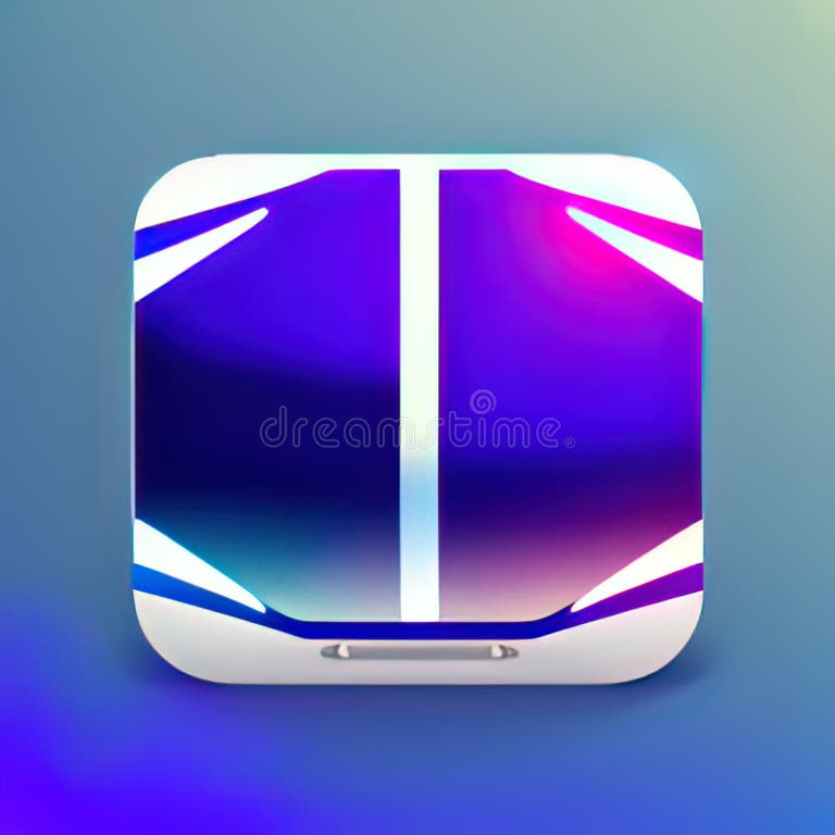 Mirror Software App Icon. Generative AI. Stock Illustration ...