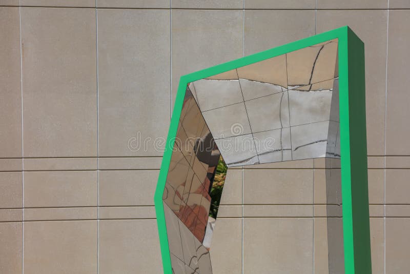 Mirror Structure in Front of the Spartan Stadium Stock Image - Image of ...