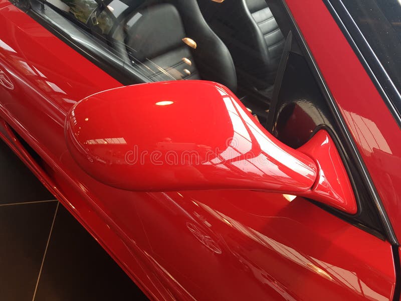 Mirror of supercar stock photo. Image of detail, supercar - 102618778