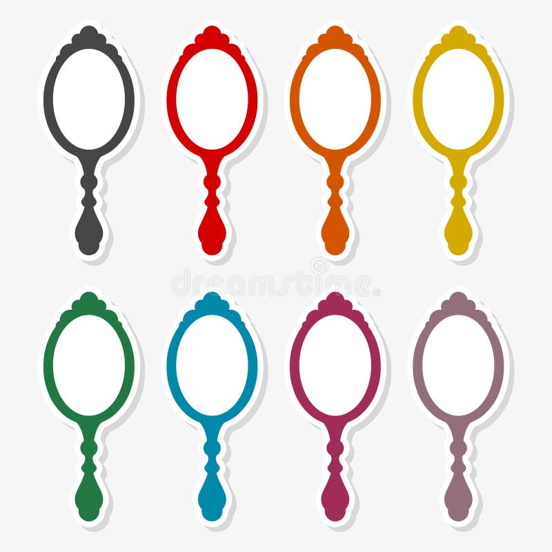 Mirror Vector Icon - Illustration Stock Vector - Illustration of craft ...